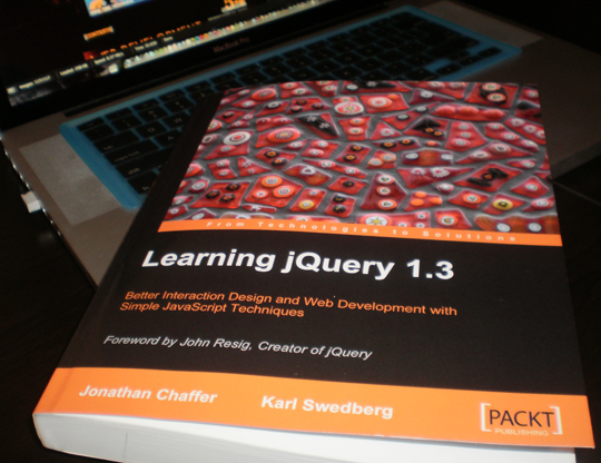 New Learning jQuery 1.3 Book from Packt Publishing - Free Chapter Download!